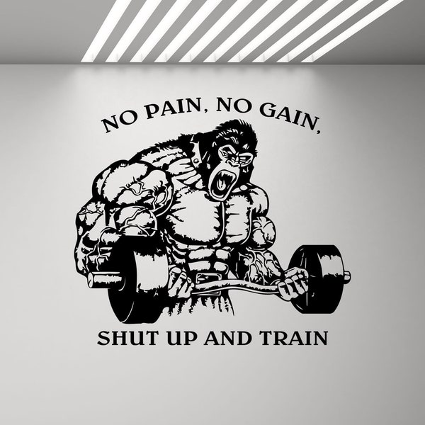 Gym Wall Decal Etsy