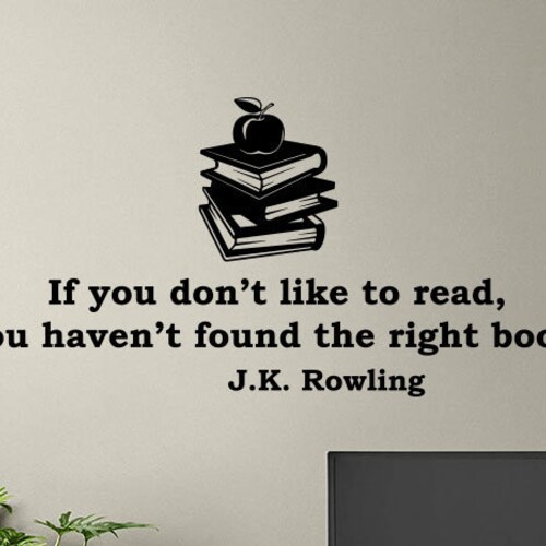 If You Don't Like to Read Book Wall Decal J K Rowling - Etsy