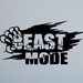 Beast Mode Wall Decal Gym Poster Sport Motivational Quote Inspirational ...
