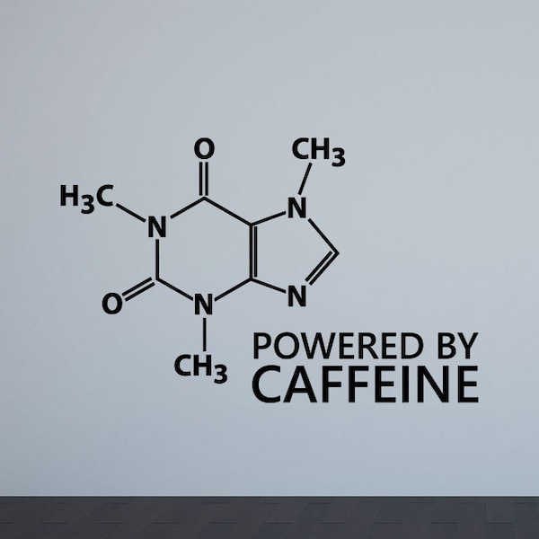 Caffeine Molecule Poster - Etsy