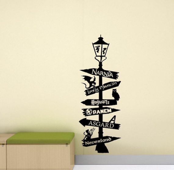 Road Sign Wall Decal Sticker Nursery Wall Decor Road Sign Gift | Etsy