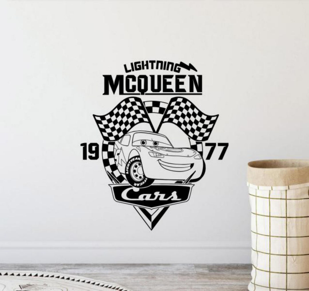 Lightning Mcqueen Wall Decal Vinyl Sticker Car Decor Window Door ...