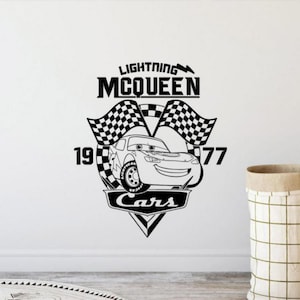 Lightning Mcqueen Wall Decal Vinyl Sticker Car Decor Window Door ...