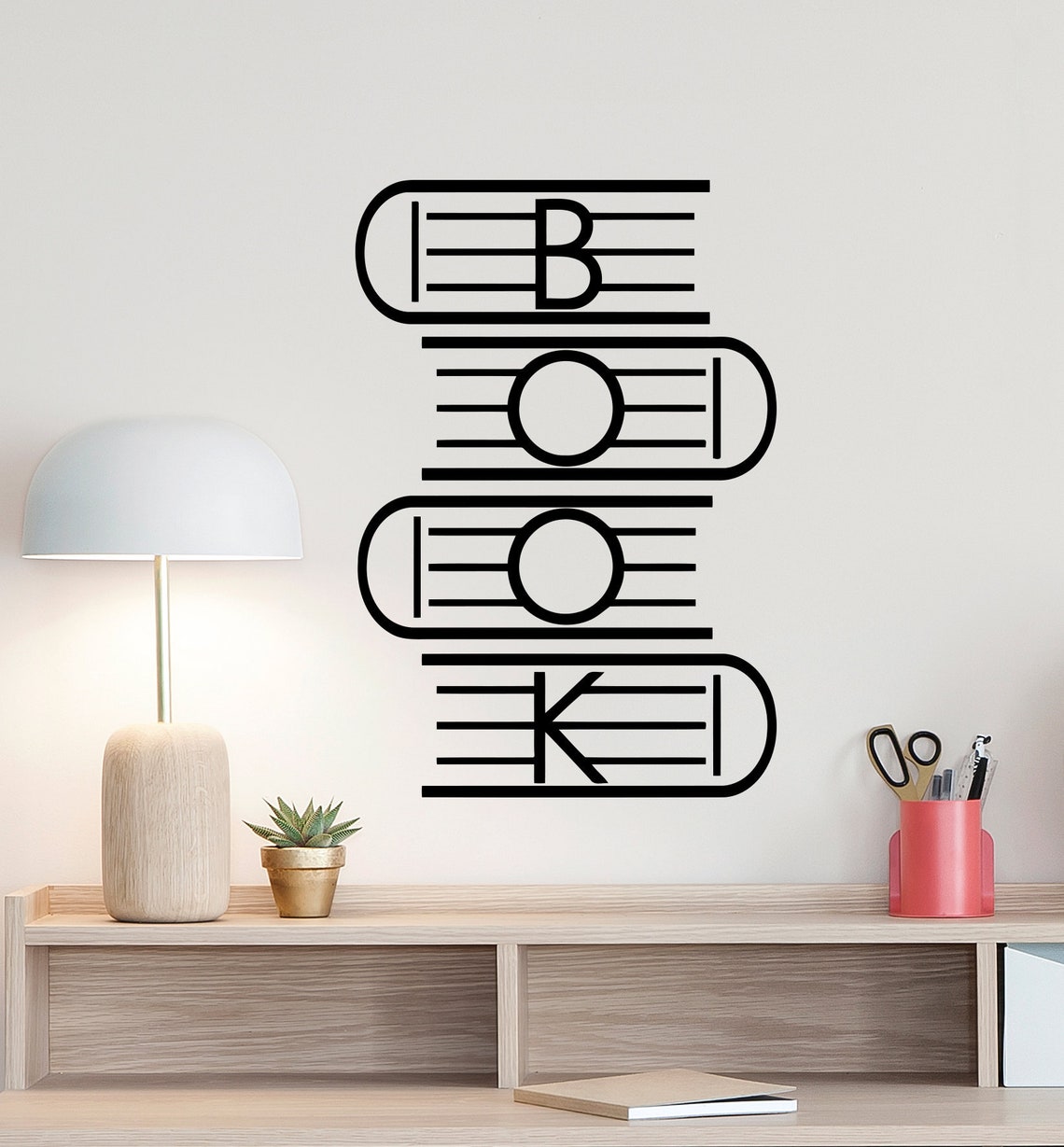 Book Wall Decal Education Science Poster Gift Books Reading Sign Office ...