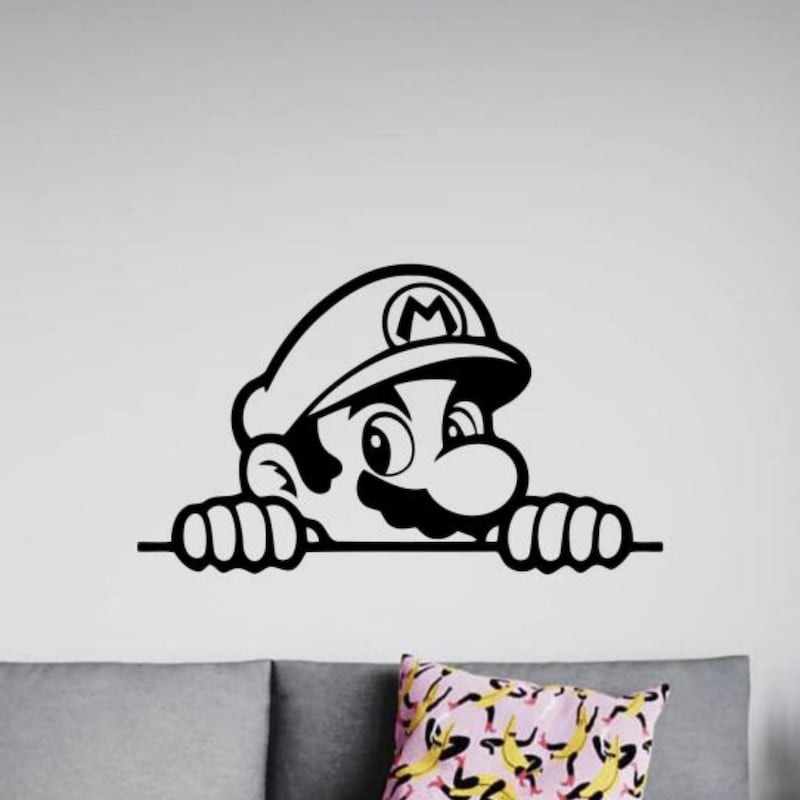 Mario Wall Decal - Etsy