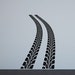 Tire Track Wall Decal Racing Poster Car Bed Decal Racer Gift Custom ...