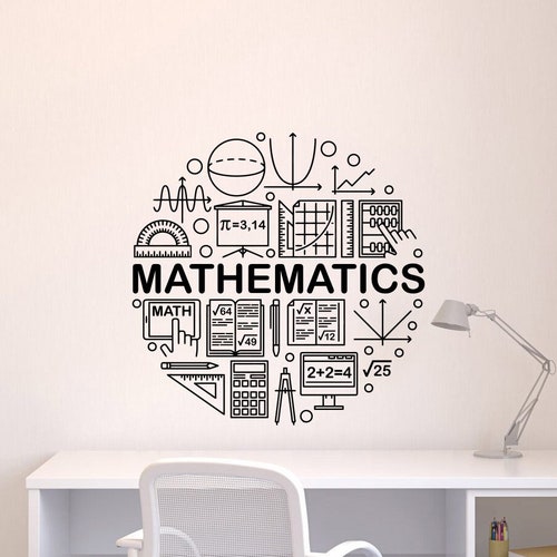 Mathematics Wall Decal Math Classroom Decor School Vinyl - Etsy