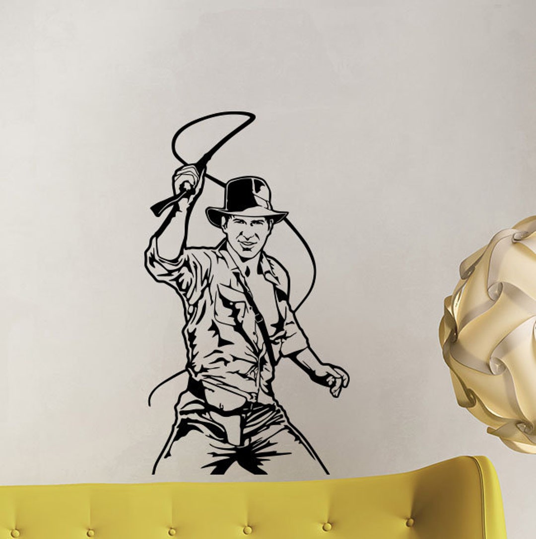 Indiana Jones Wall Decal Decor Poster Sign Decor Gift Vinyl Sticker ...