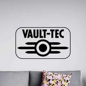 Vault Tec Wall Decal Vinyl Sticker Wall Decor Sign Gift Wall Art Gamer ...