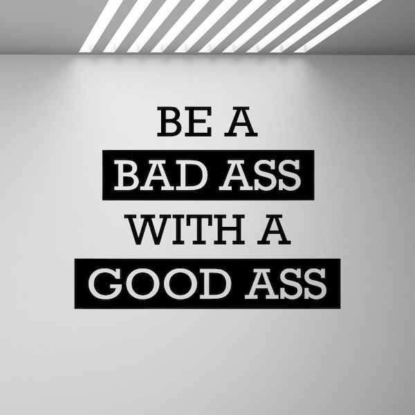 Bad Ass Sign - Etsy