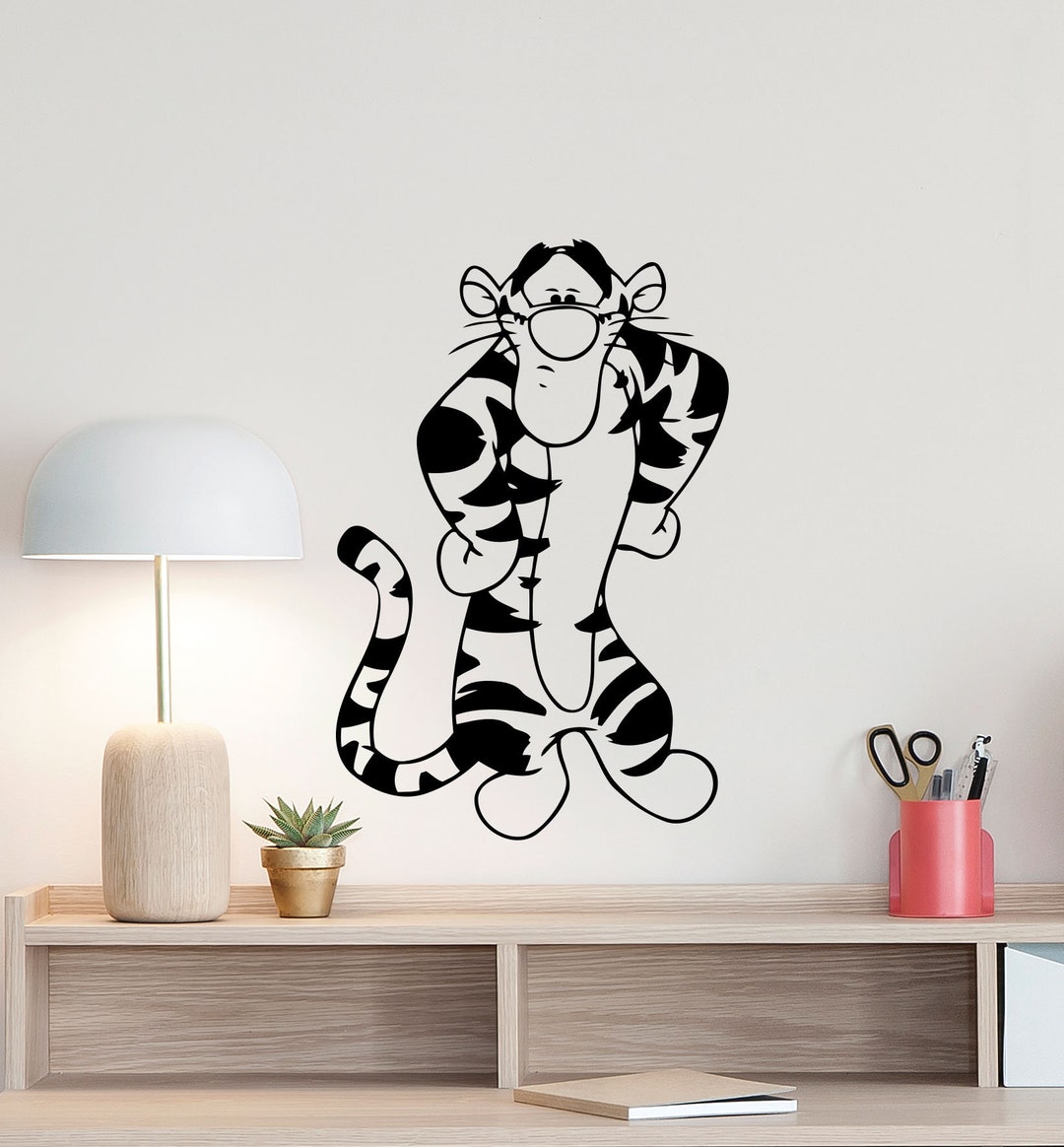 Tigger Wall Decal Vinyl Sticker Winnie the Pooh Wall Decor Tiger Poster ...