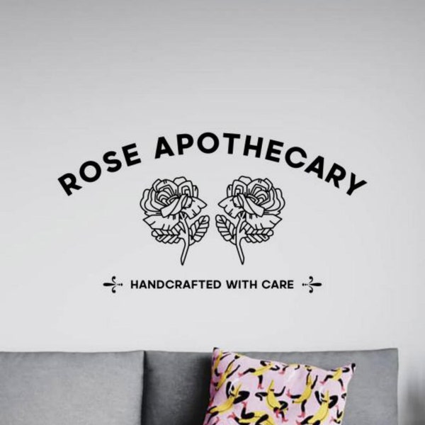 Rose Apothecary Sign - Etsy