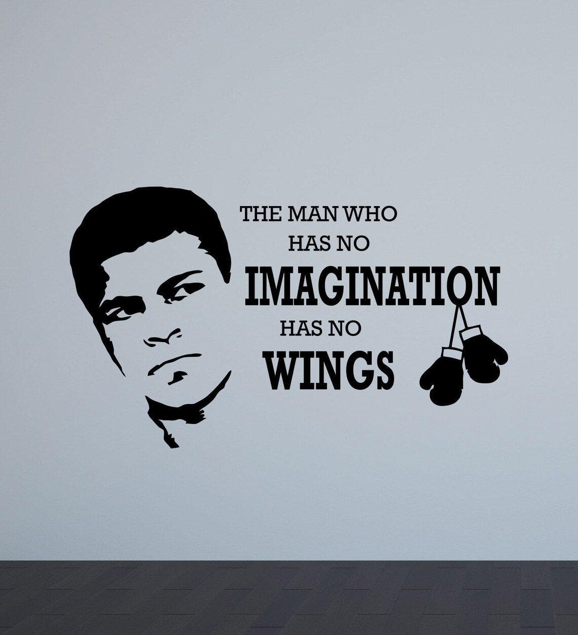 Muhammad Ali Quote Wall Decal Boxer Poster Motivational Sign | Etsy