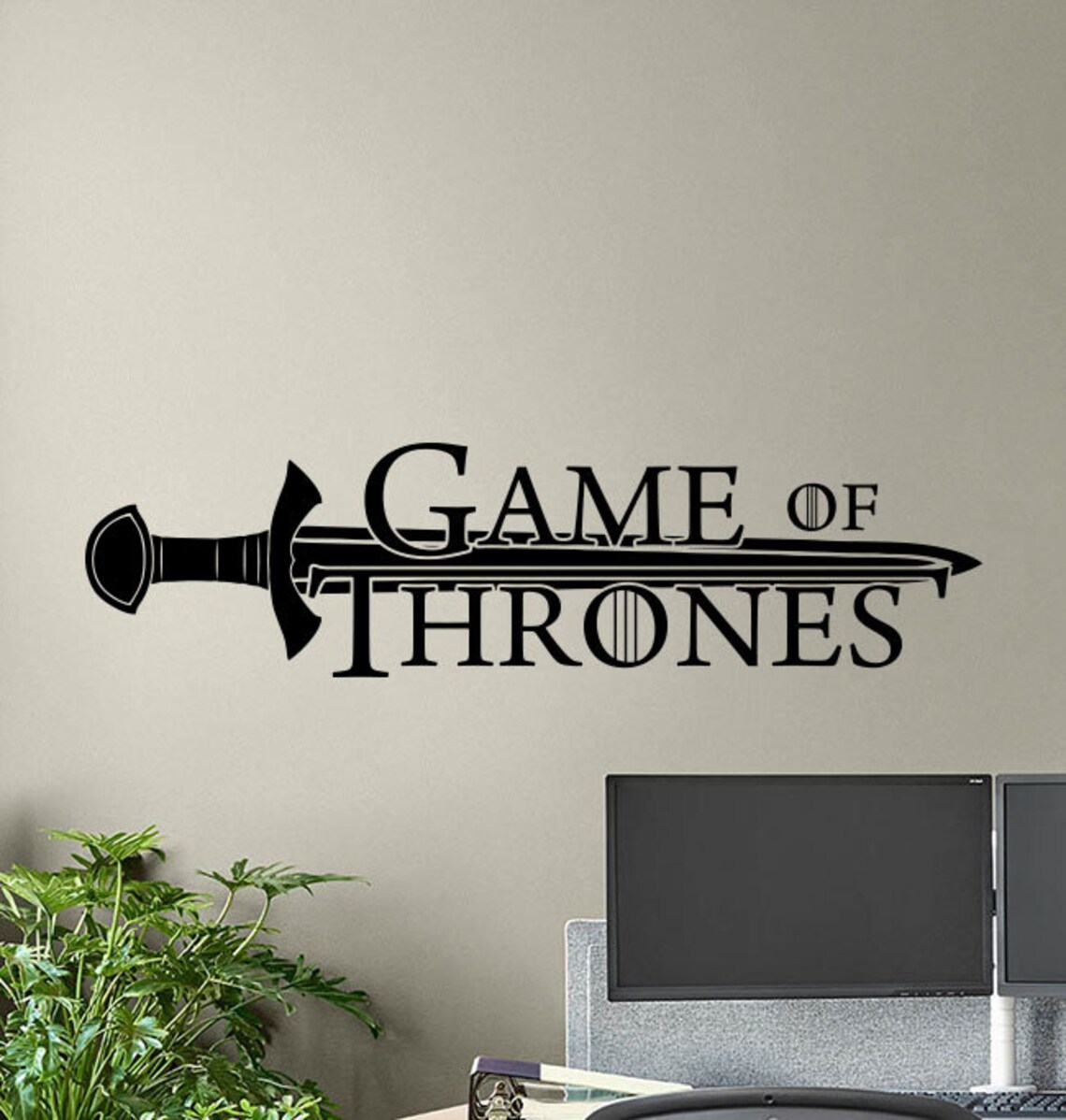 Game of Thrones Wall Decal Sword Poster Sign Game of Thrones - Etsy
