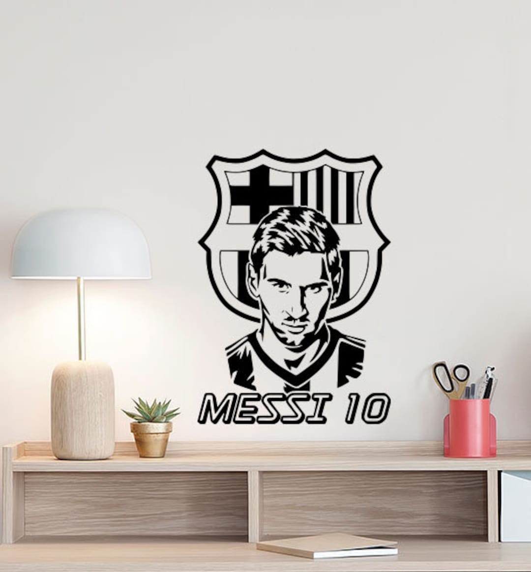 Lionel Messi Wall Decal 10 Sign Soccer Poster Sport Football Player ...