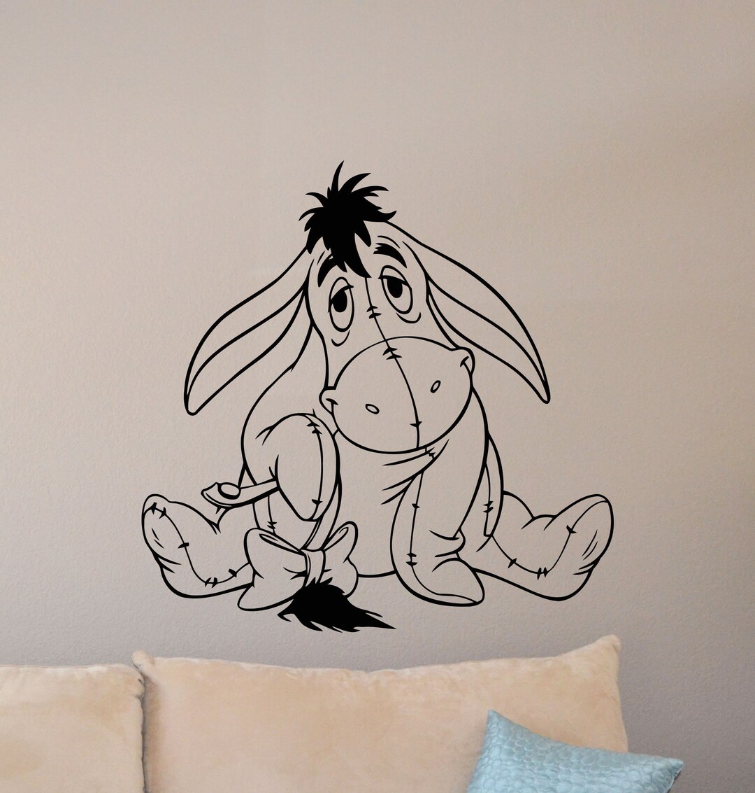 Eeyore Wall Decal Winnie the Pooh Decal Walt Disney Poster Donkey ...