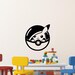 Pika Wall Decal Vinyl Sticker Peeking Wall Decor Clip N Go Ball Wall ...
