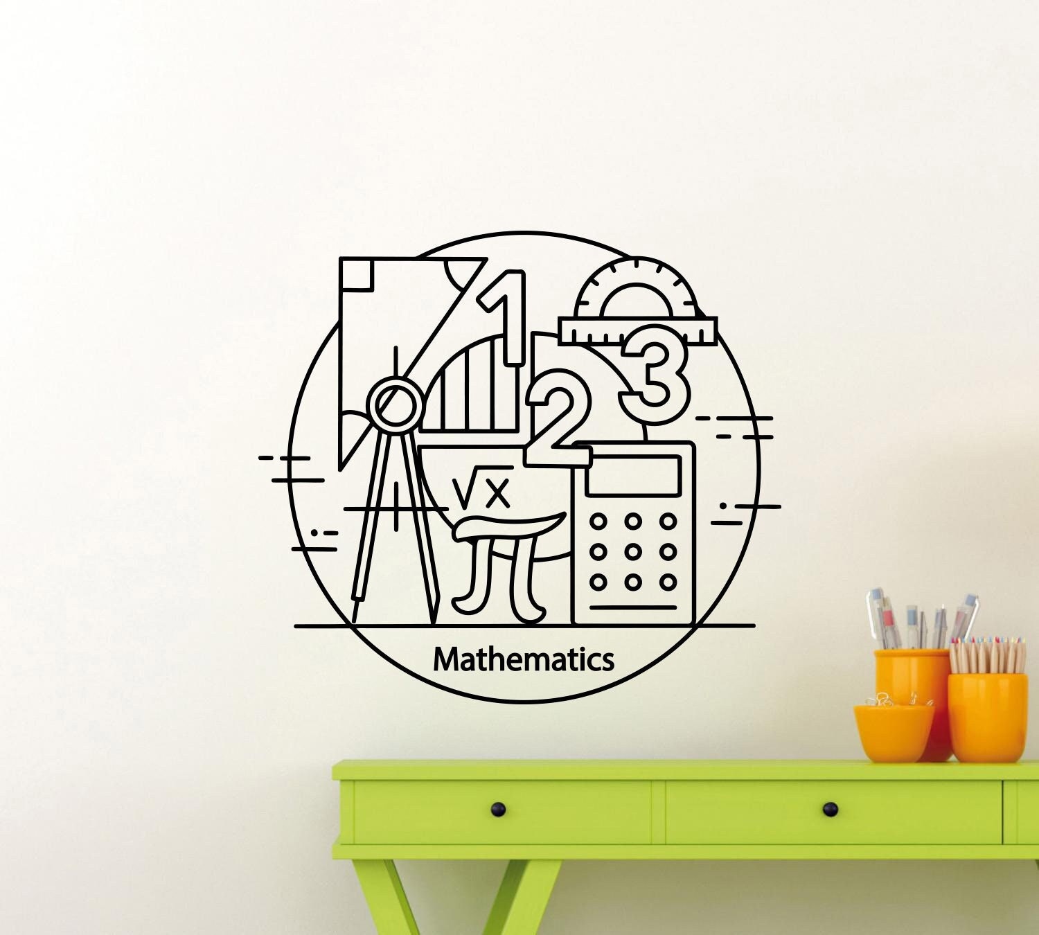 Math Classroom Decor Mathematics Wall Decal Math Sign Education Poster ...