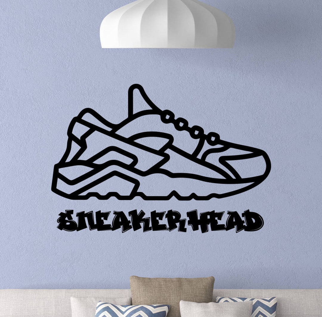 Sneakerhead Wall Decal Sneaker Head Gift Poster Sneakerhead Sign Teens ...