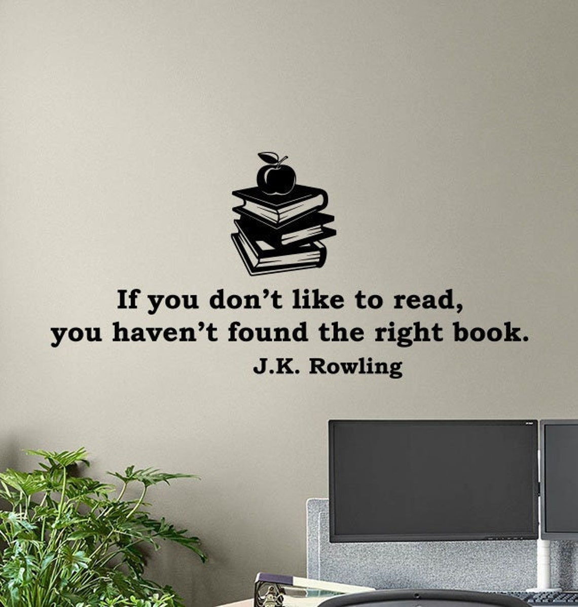 If You Don't Like to Read Book Wall Decal Vinyl Sticker J K Rowling ...