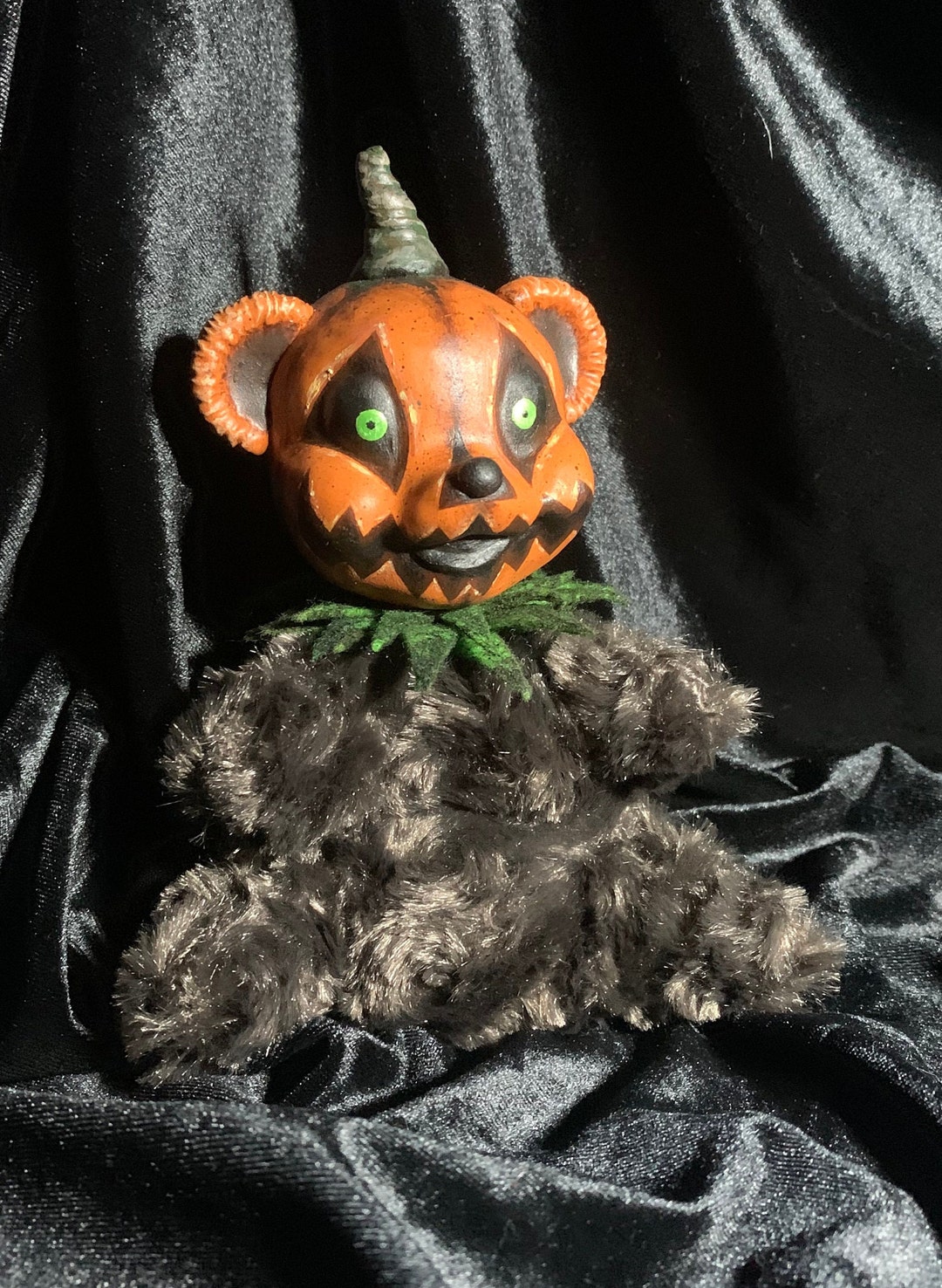 Jack O’lantern Bear Art Doll - Etsy