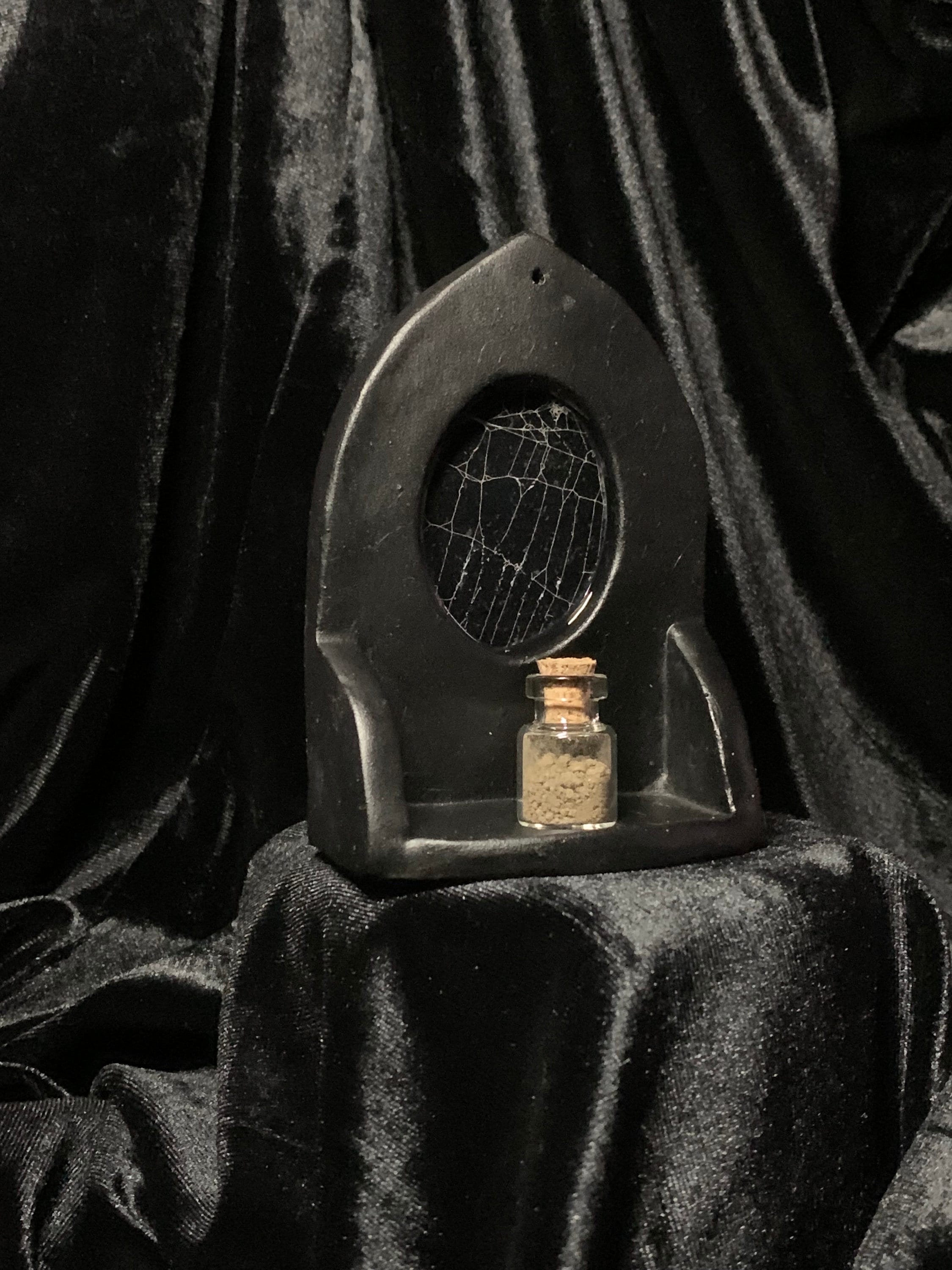 Gothic Reliquary- Real Preserved Spiderweb and Grave Dirt Wall Niche ...