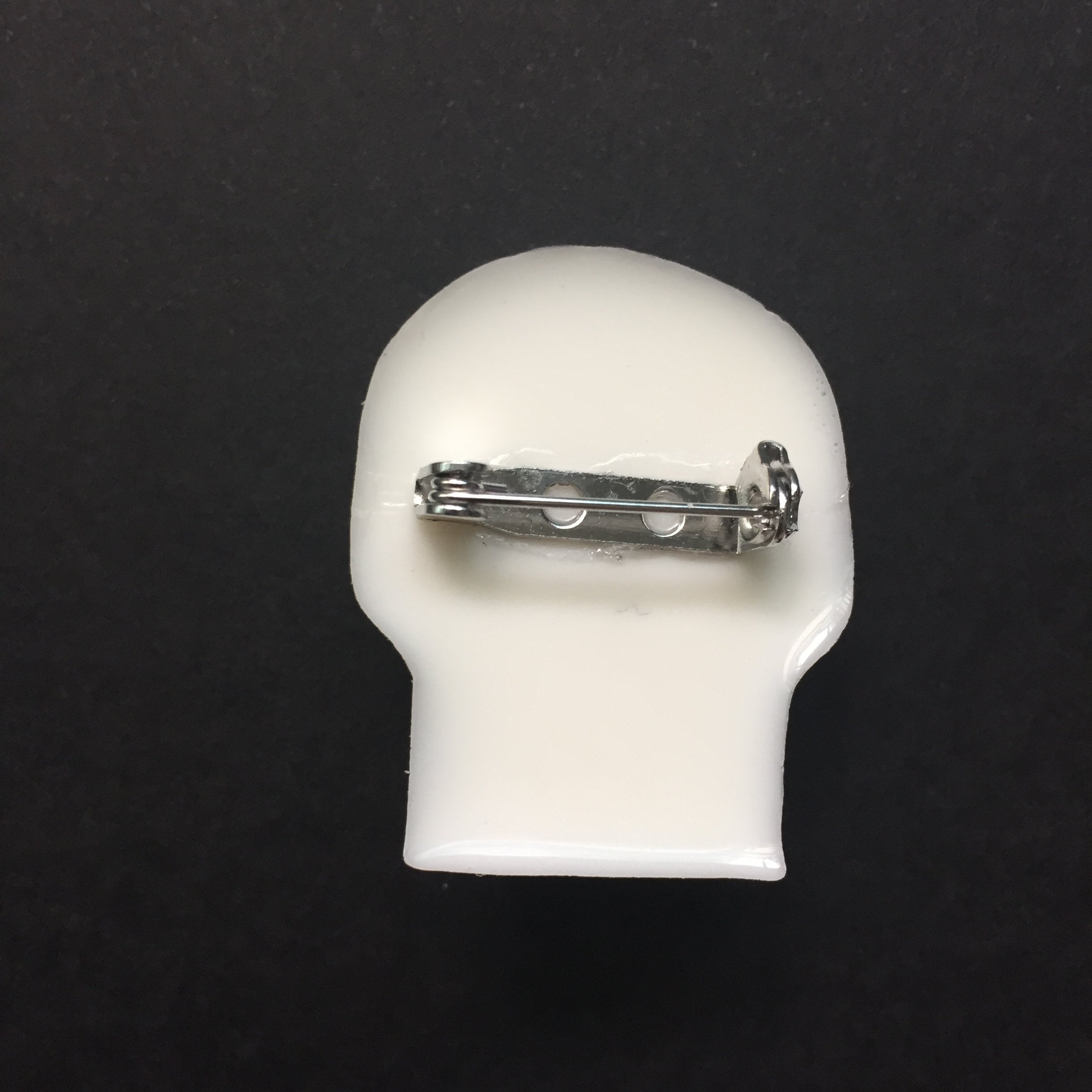 DEATH'S HEAD Handmade Resin Skull Pin (WHITE) - Etsy