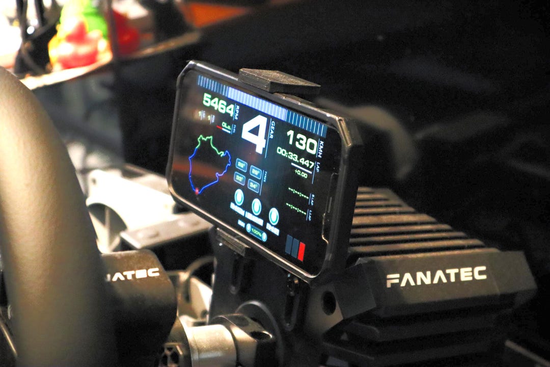 Fanatec Spring Loaded Phone Mount Holder | Fanatec CSL DD | DD Pro ...