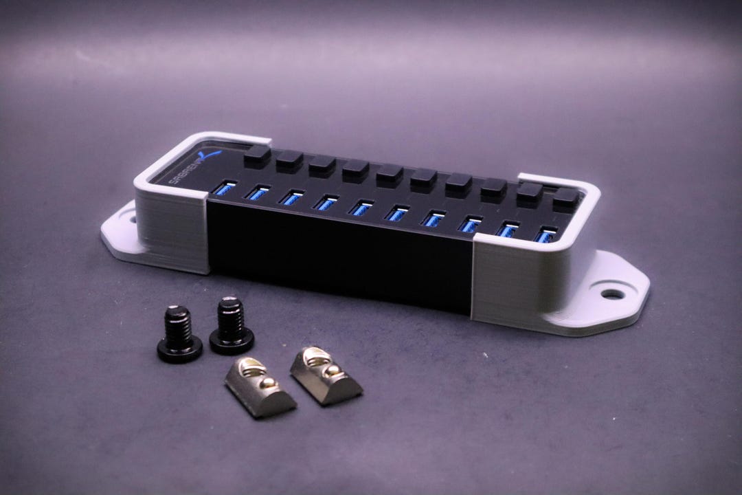 Sabrent USB Hub Mount for Sim Racing Cockpit | 7, 10, & 16-port ...