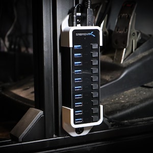 Sabrent USB Hub Mount for Sim Racing Cockpit | 7, 10, & 16-port ...