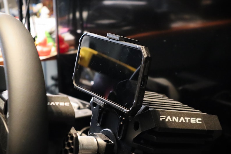 Fanatec Spring Loaded Phone Mount Holder | Fanatec CSL DD | DD Pro ...