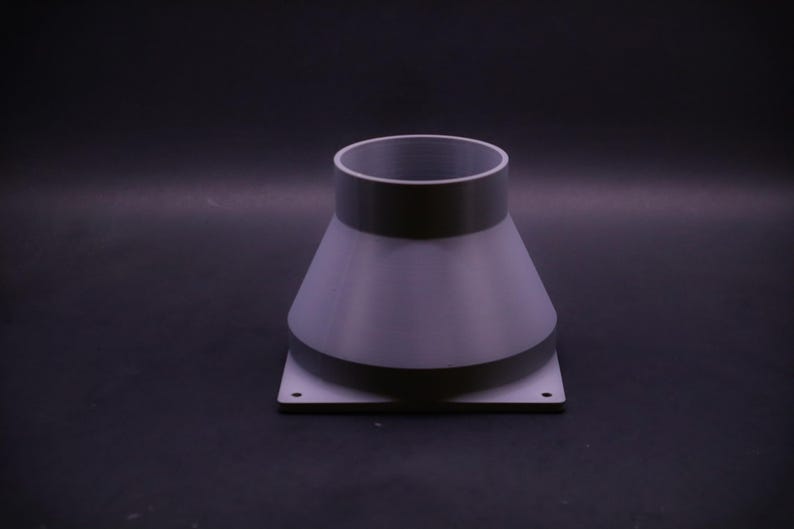 120mm Fan to 3"(75mm) Duct Reducer Adapter W/ Airflow Fins | Wind ...