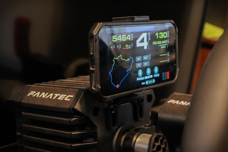 Fanatec Spring Loaded Phone Mount Holder | Fanatec CSL DD | DD Pro ...
