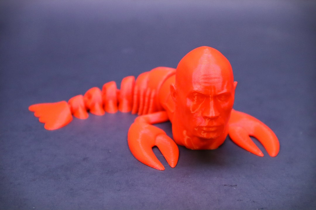Rock Lobster Articulated Fidget Toy | Dwayne Johnson |the Rock - Etsy