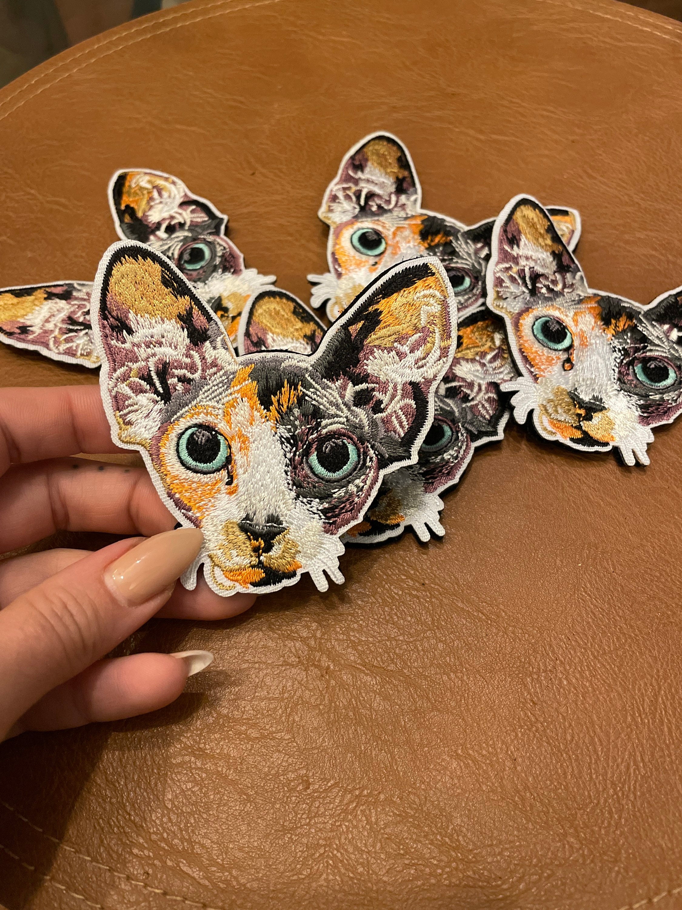 Tortie Sphynx Cat Kitten Patch - Etsy