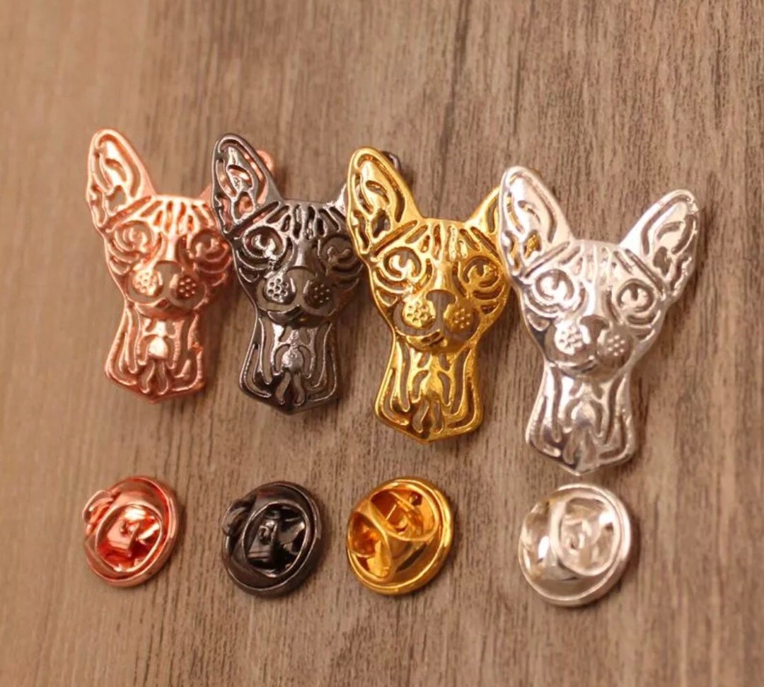 SALE Sphynx Cat Push Pin for Jackets Bookbags Cat Lover - Etsy