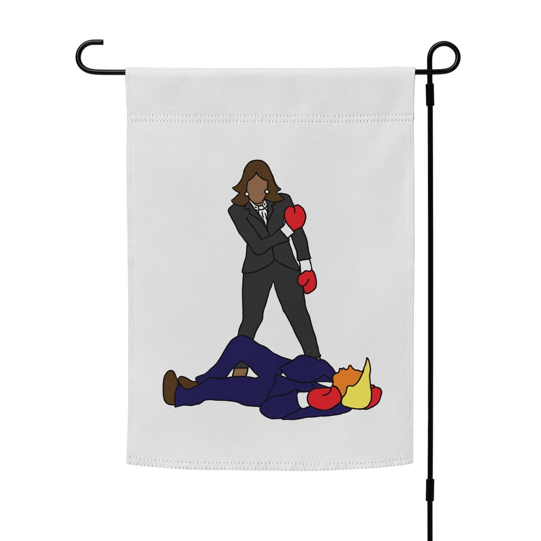 Kamala Harris Donald Trump Presidential Election Boxing 12 X 17 Garden ...