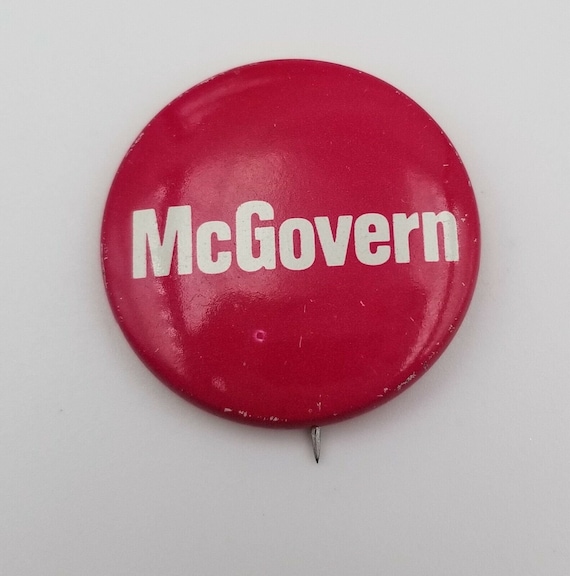 Vintage George McGovern 1972 Presidential Campaign Po… - Gem