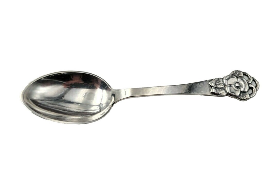 Danish 830 Silver Tablespoon 3 Towers Mark Haandsmedet 1940 7.5" 46 ...