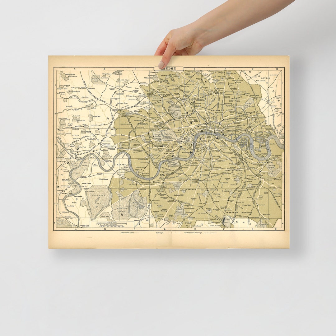 1901 London England Antique Poster Print - Etsy