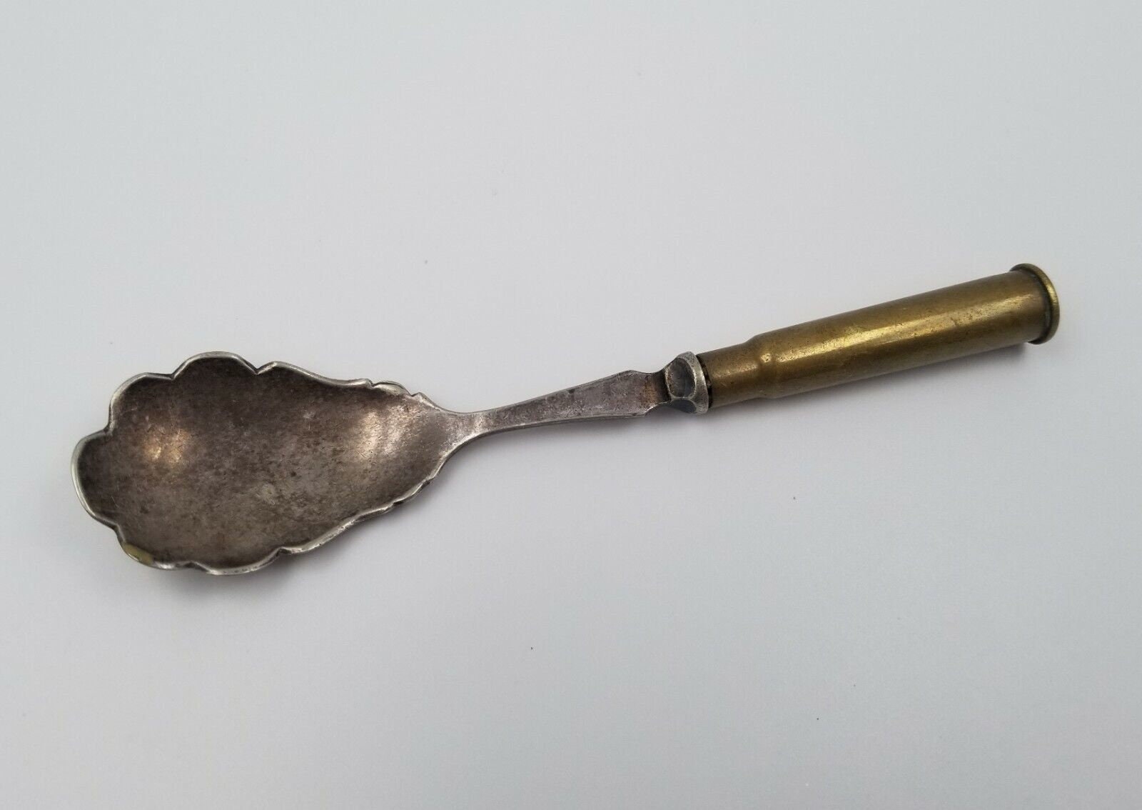 1915 WWI Trench Art Spoon 303 Rifle Cartridge Casing James Dixon ...