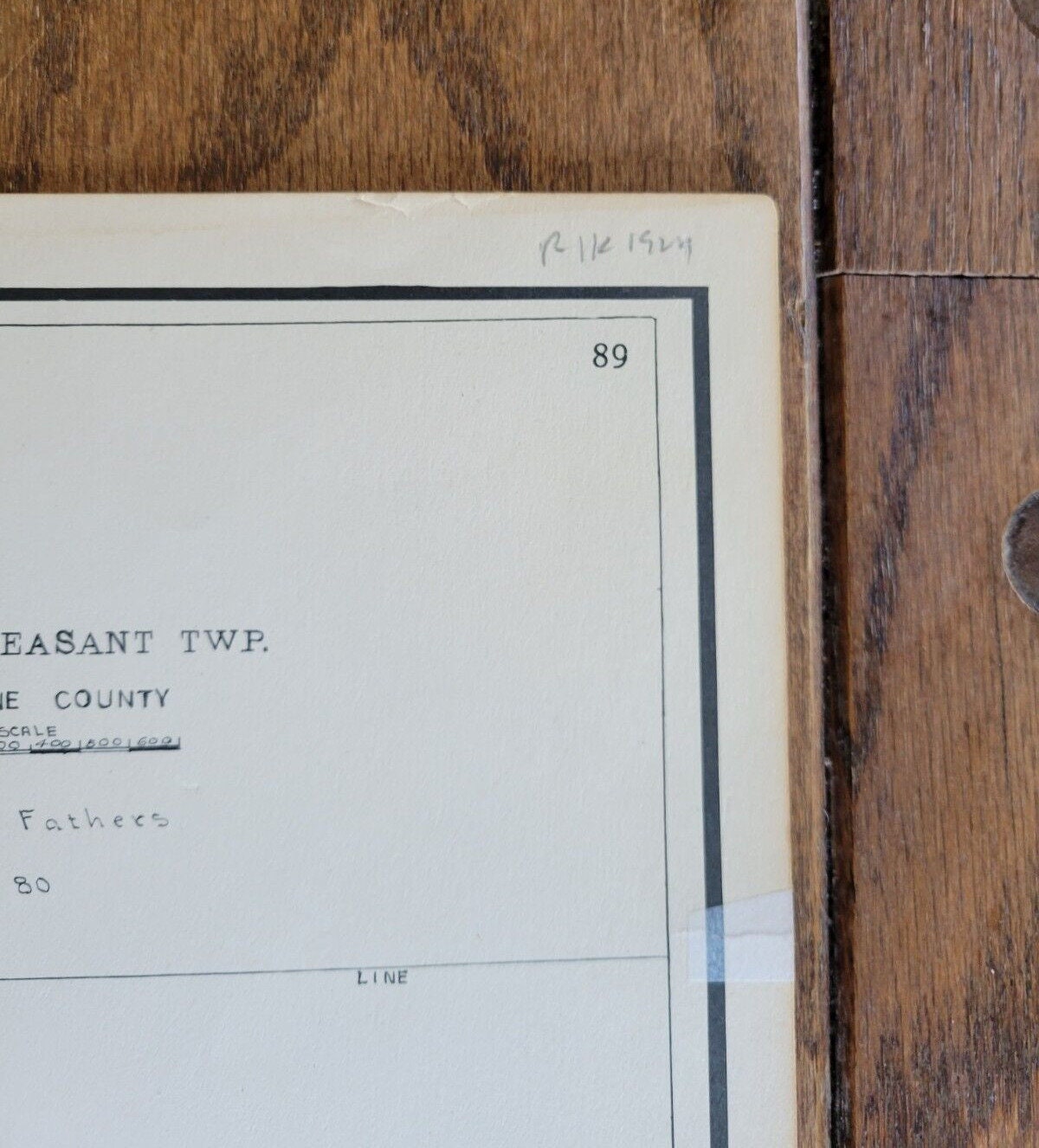 Vintage 1924 Atlas Plat Map ~ Mount Pleasant Township Racine County ...