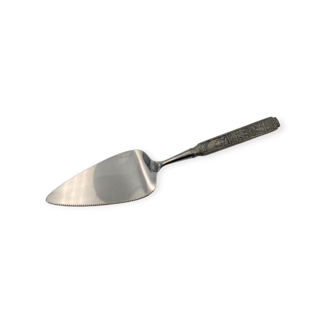 Pie Cake Server Viking Norwegian Konge Tinn Royal Pewter & Stainless 10 ...