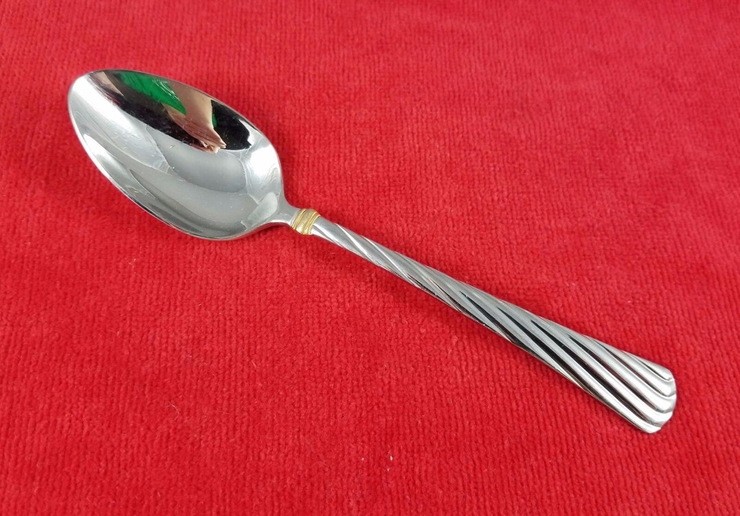 Oval Place Soup Spoon Atlantis Gold by Reed & Barton Stainless Flatware ...
