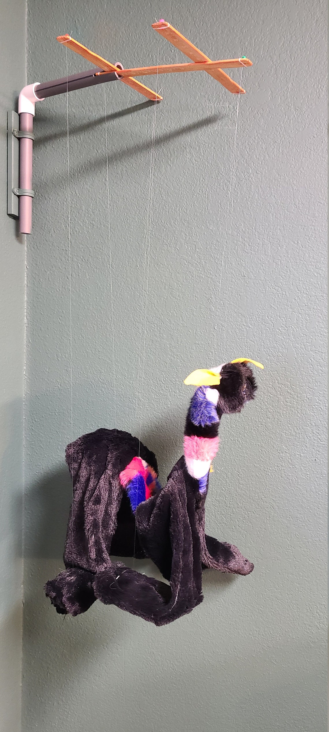 Hand Crafted Marionette Puppet One of a Kind Fuzzy Friends | Etsy