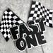 Fast One Cake Topper: Racing Flags, First Birthday Decor - Etsy
