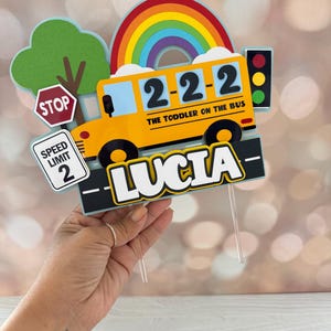 School Bus Cake Topper: Birthday Party Decoration - Etsy