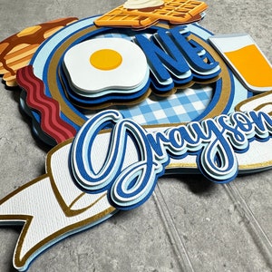 Breakfast Birthday Cake Topper, Brunch Cake Topper, Pancakes and ...