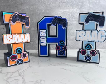 Gamer 3D Number or Letter - Etsy