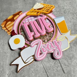 Pancakes & Pajamas Cake Topper: Breakfast Birthday Party Decor - Etsy